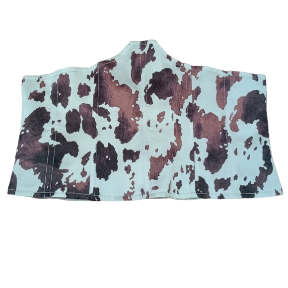 Lioness | Tops | Lioness Cupless Corset Top Cow Print | Poshmark